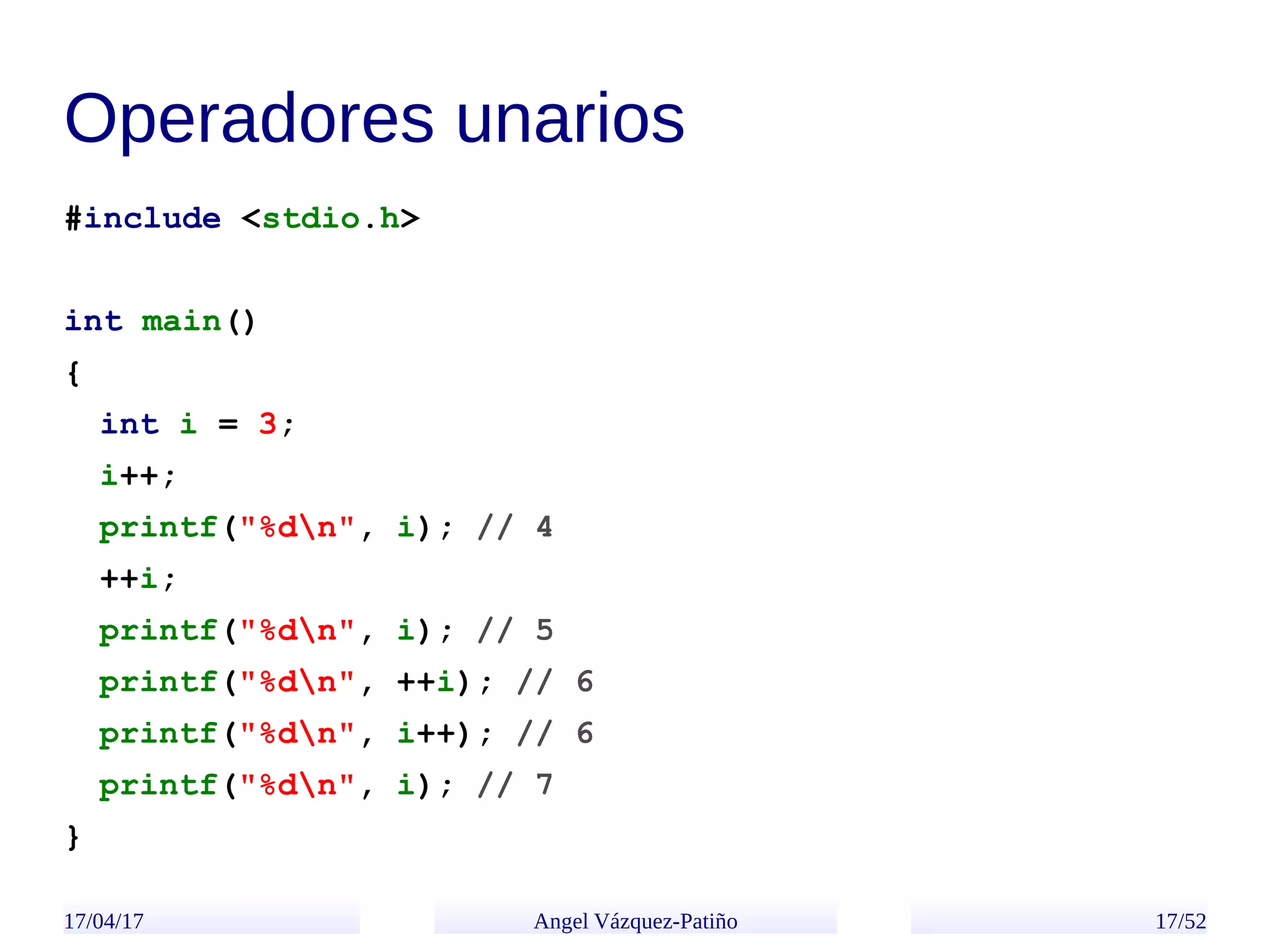 Programación 1: tipos básicos de datos en C | PDF | Programming ...
