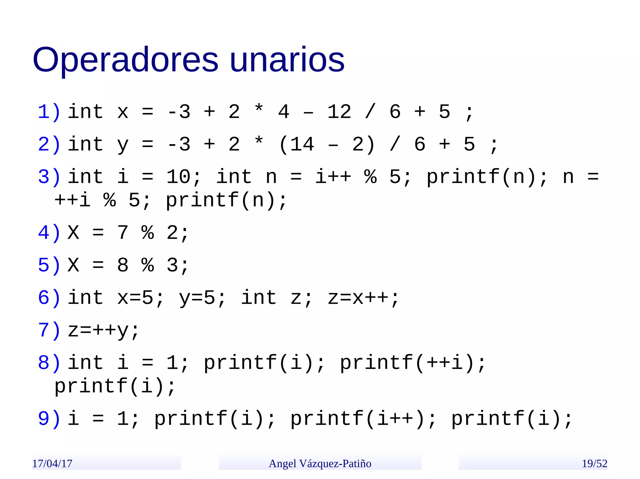 Programación 1 Tipos Básicos De Datos En C Pdf Programming 5246