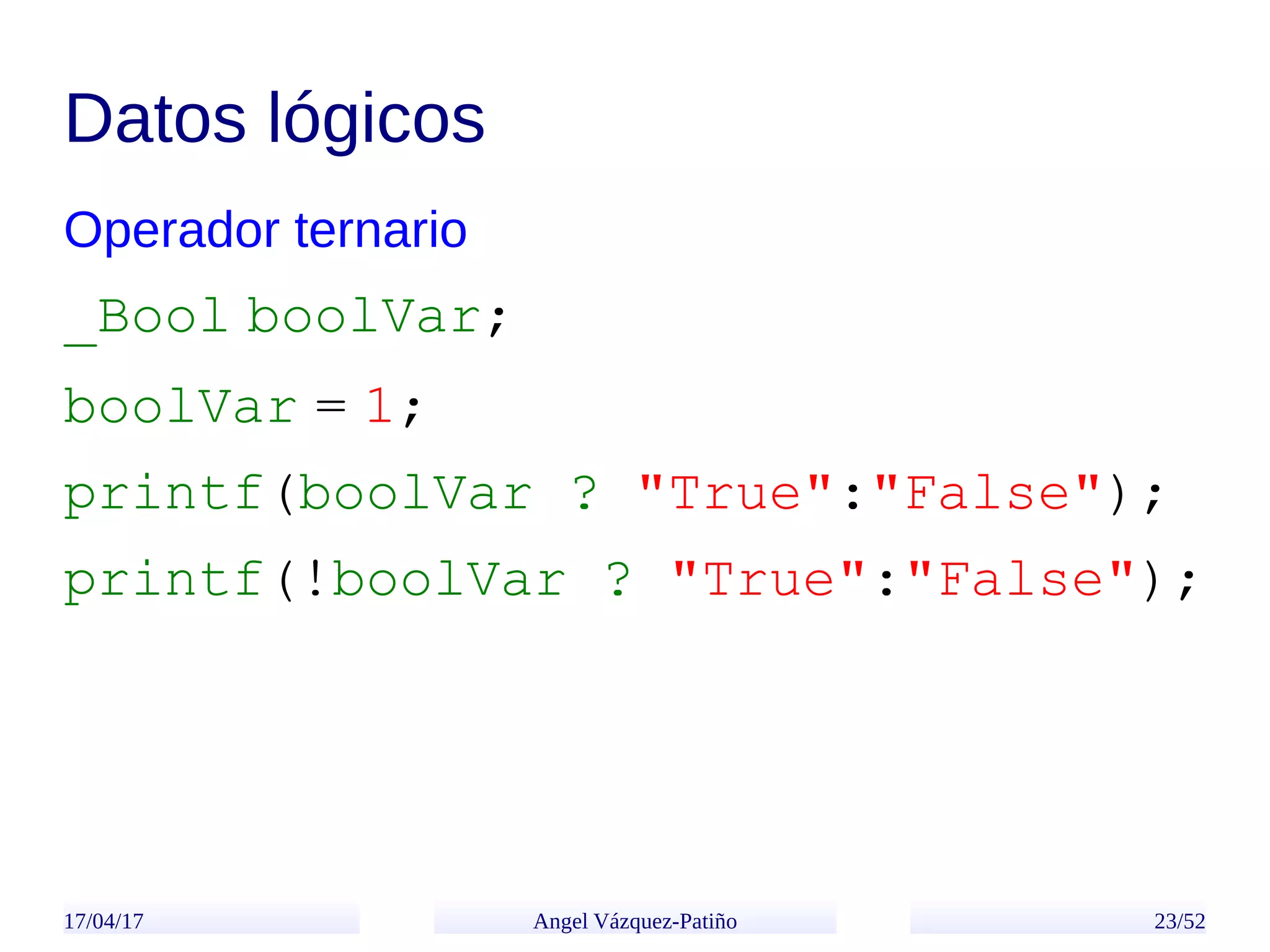 Programación 1 Tipos Básicos De Datos En C Pdf Programming 1409