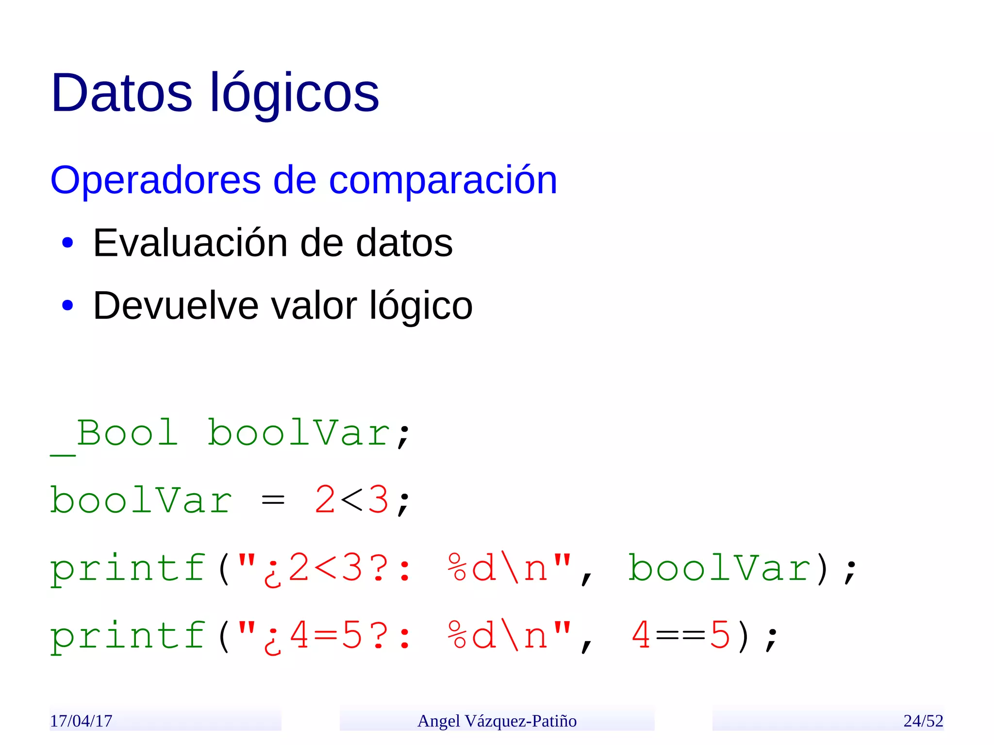 Programación 1 Tipos Básicos De Datos En C Pdf Programming 6185