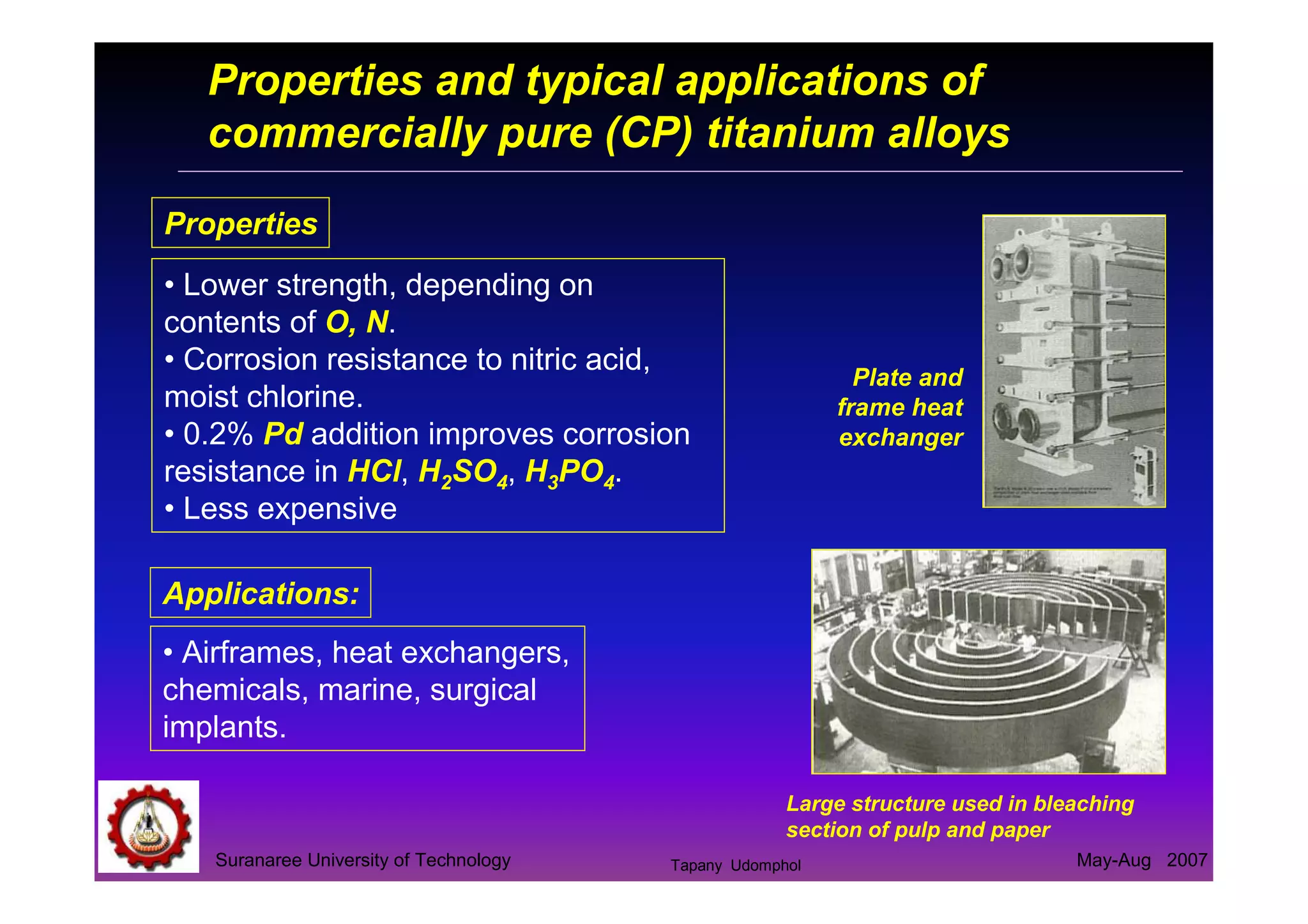 titanium and titanium alloys | PDF