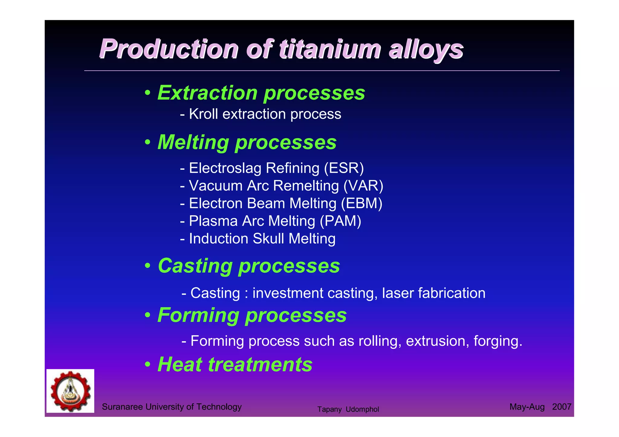 titanium and titanium alloys | PDF
