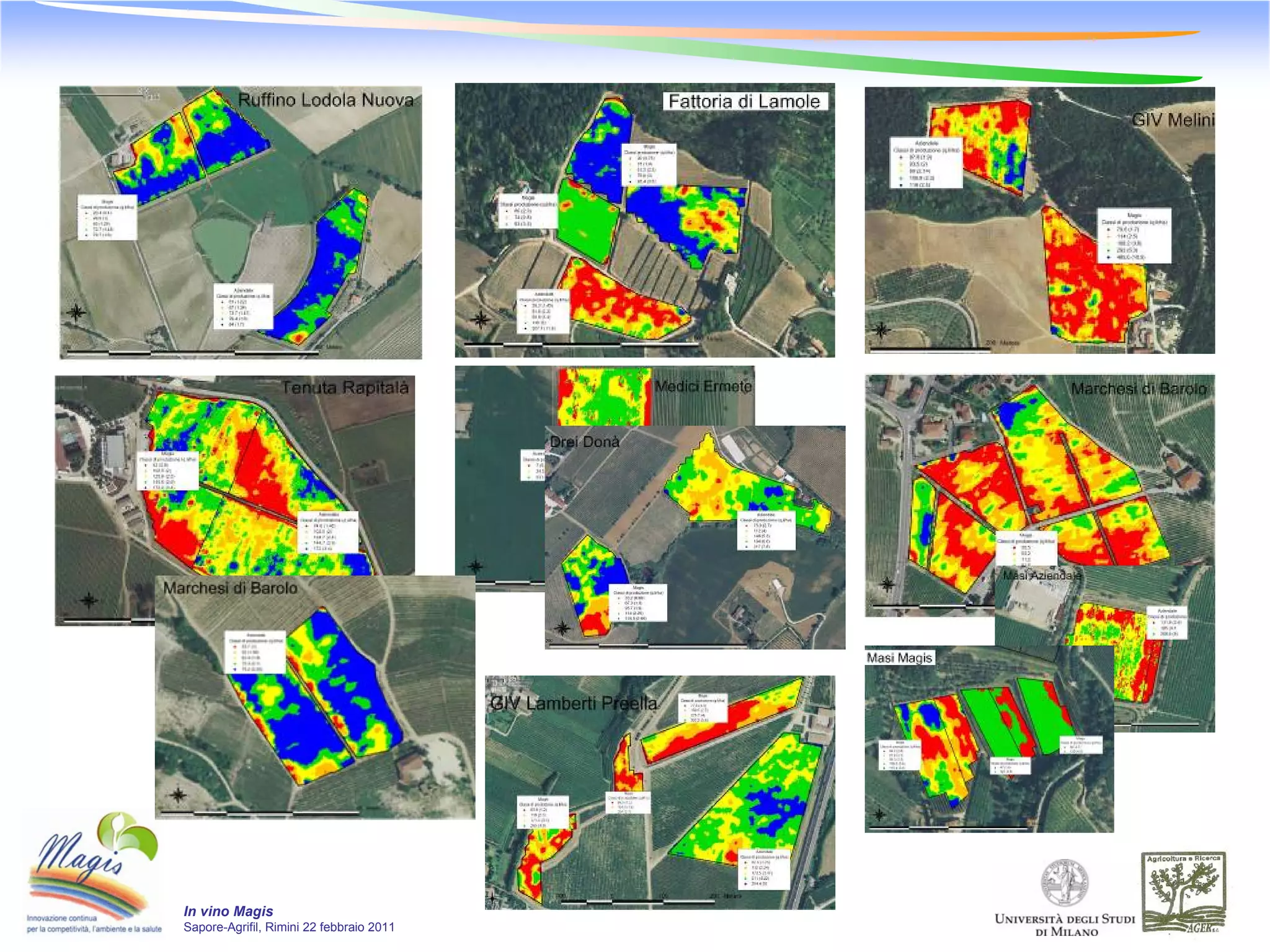 Dalla mappatura vegeto-produttiva all'agricoltura di precisione - Nuove ...