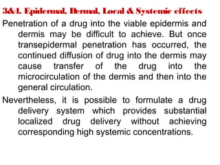 Transdermal drug delivery system | PPT