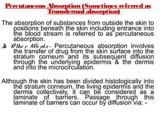 Transdermal drug delivery system | PPT