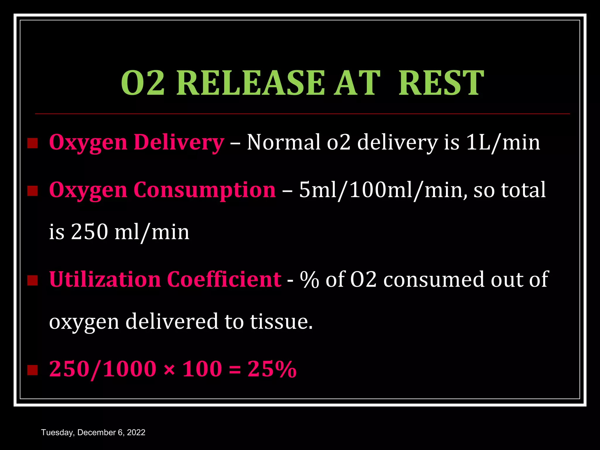 TRANSPORT OF OXYGEN | PPT