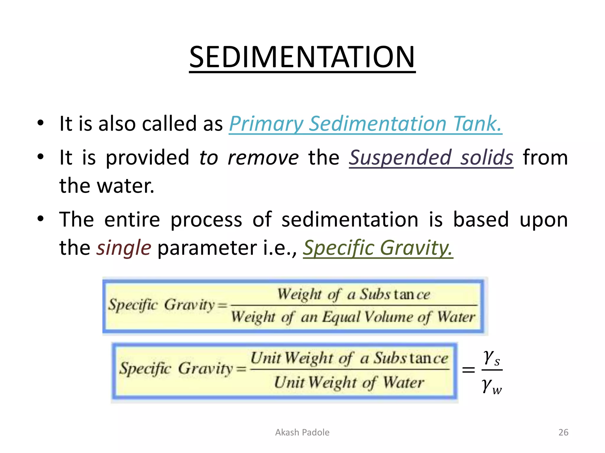 05 Treatment of water - Aeration and Sedimentation (C+F) | PPTX ...