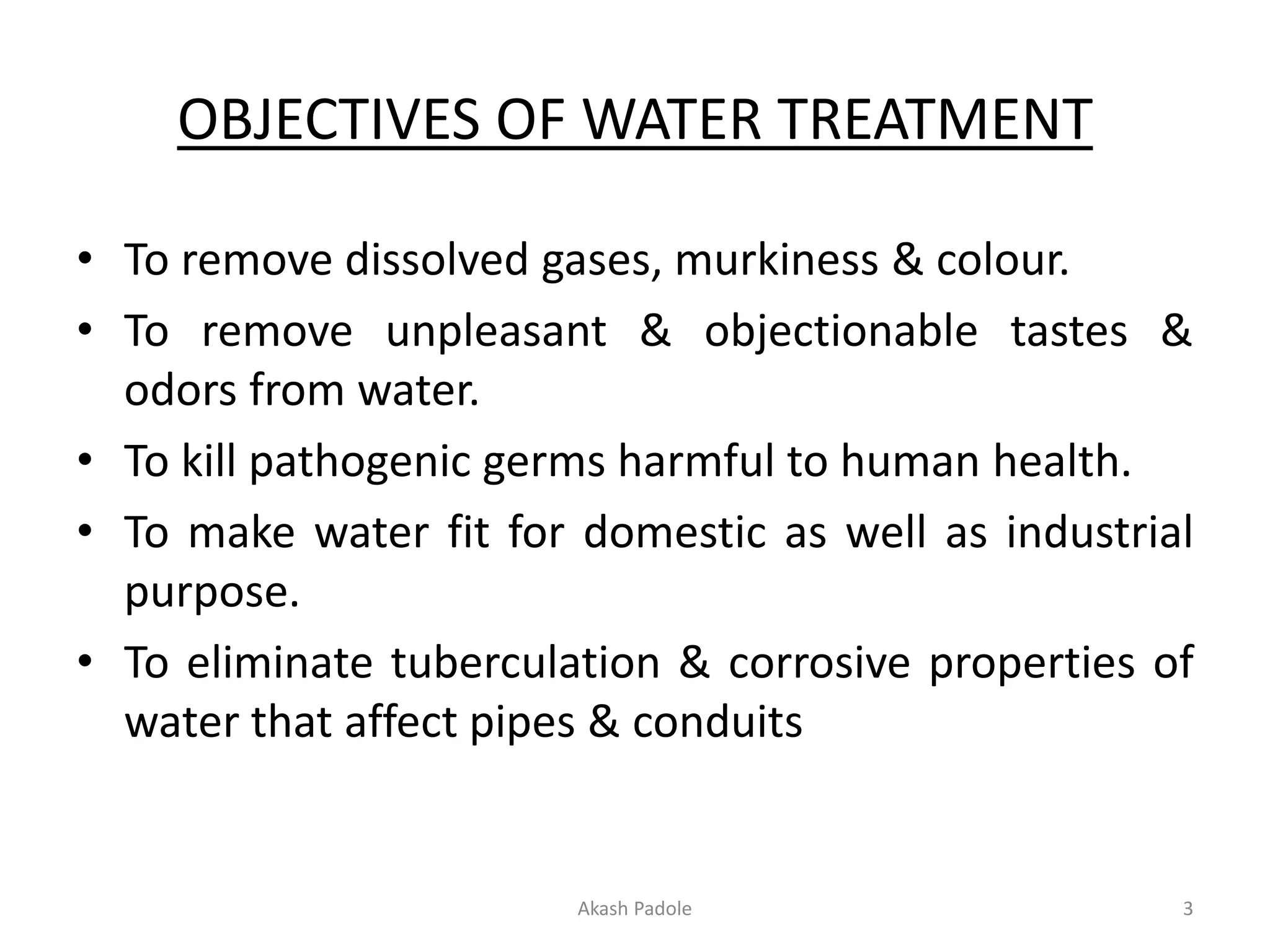 05 Treatment of water - Aeration and Sedimentation (C+F) | PPTX