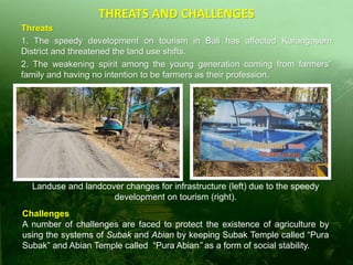 Integrated Agricultural System of Tri Hita Karana - Tri Mandala in Bali ...