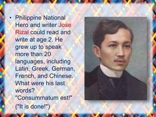 Trivia Facts Tagalog