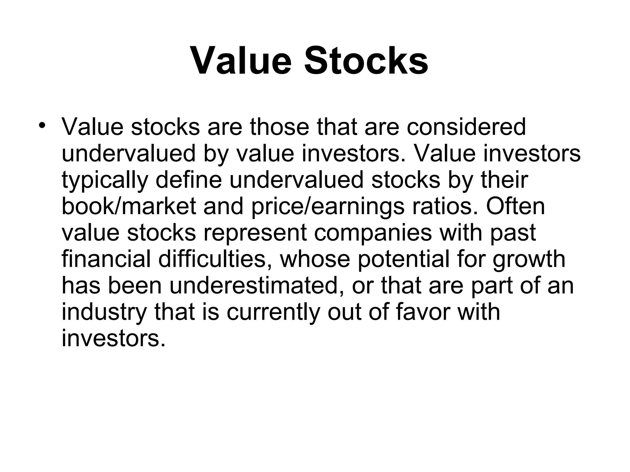 05 type of stock | PPT