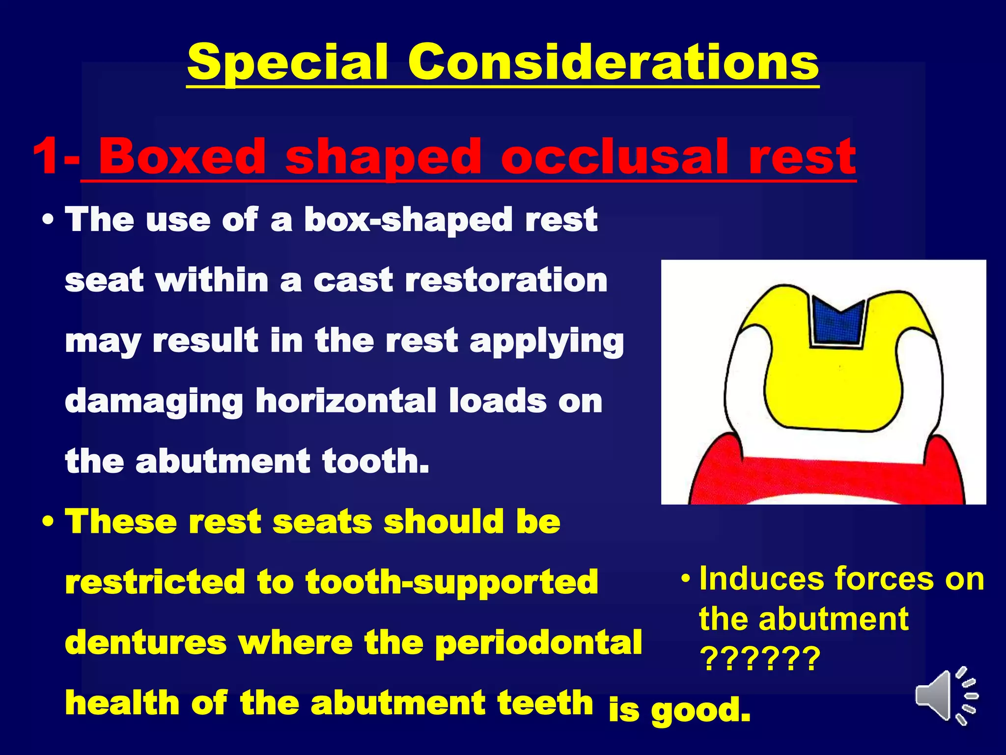 Types of tooth rests 1 | PPT | Dental Health | Diseases and Conditions