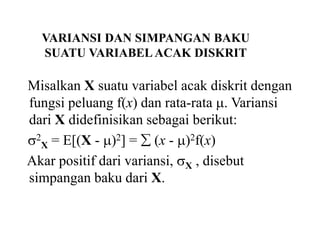 05 variabel acak | PPTX