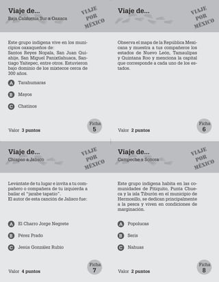 juego viaje por mexico en donde conoceras la republica mexicana ...