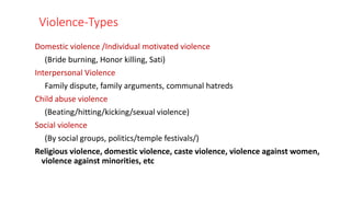 Types Of Violence