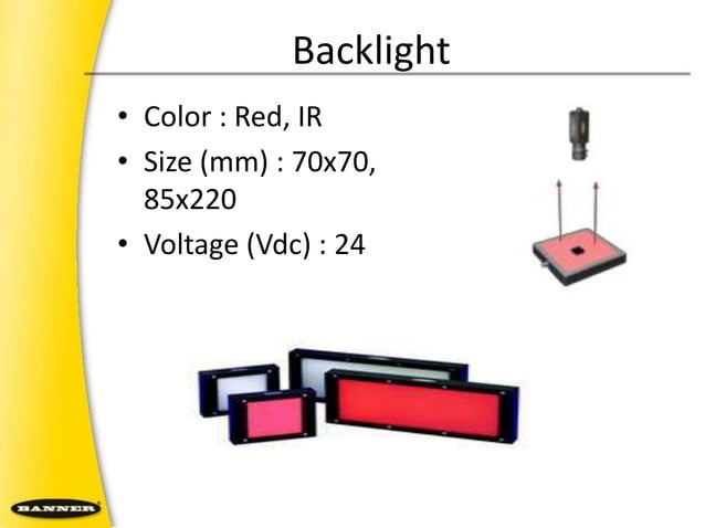 Machine Vision Lighting | PPTX