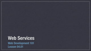 05 Web Services | PDF | Web Design and HTML | Internet