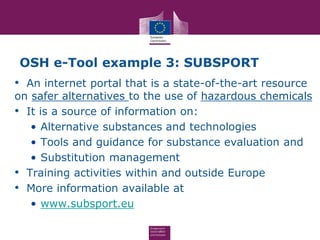 Innovative IT solutions to support OSH – what is going on in Europe ...