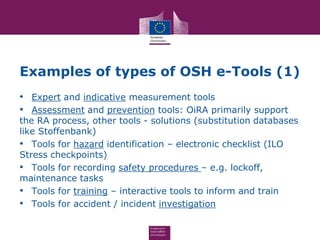 Innovative IT solutions to support OSH – what is going on in Europe ...
