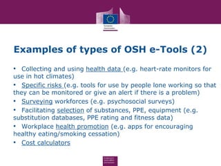 Innovative IT solutions to support OSH – what is going on in Europe ...