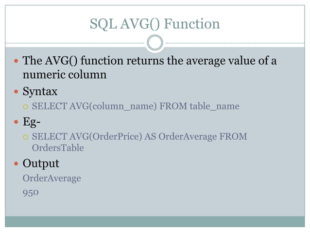 06.02 sql alias | PPT