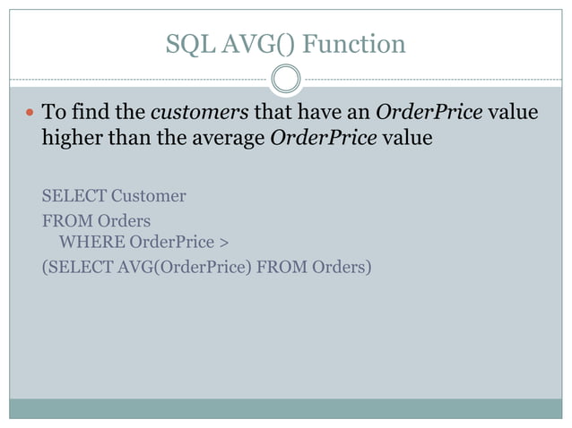 06 02 Sql Alias Ppt