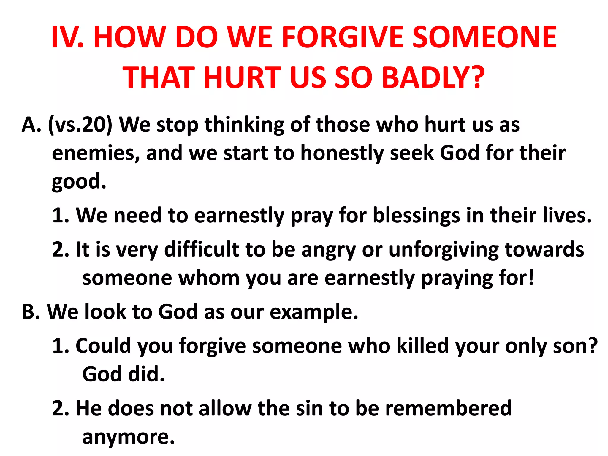 forgiveness - our obligation | PPTX