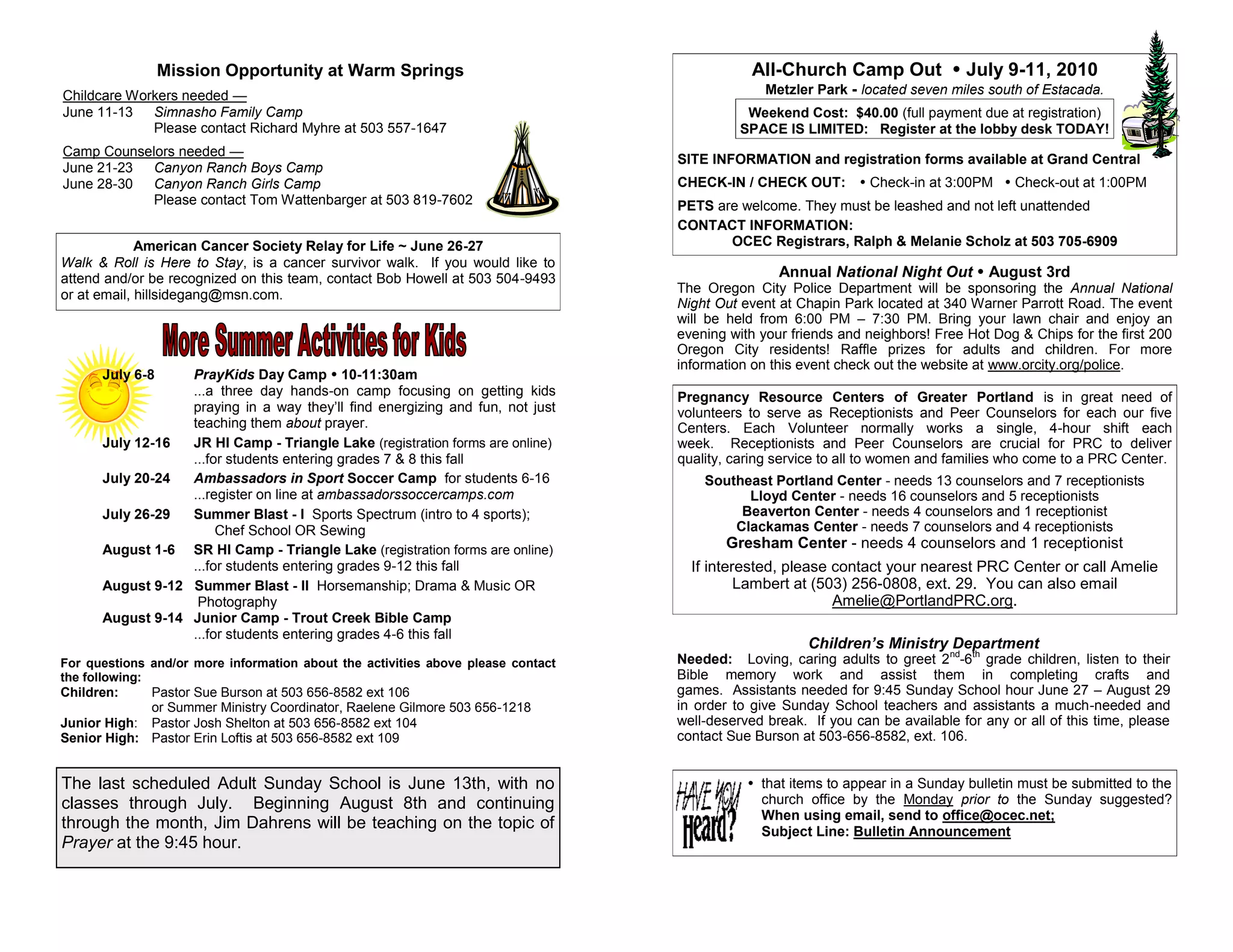 June 6, 2010 Bulletin | PDF