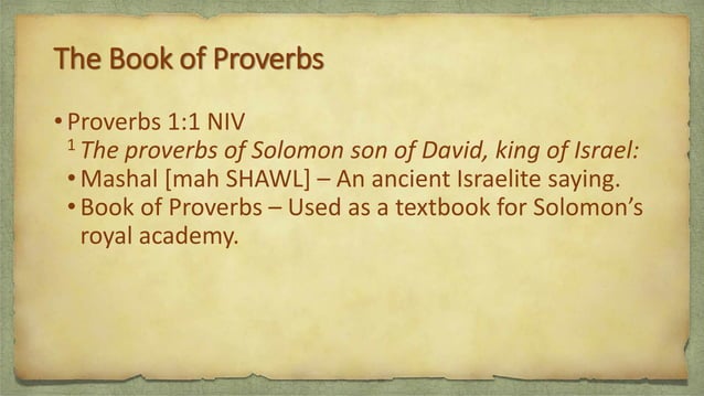 06-07-20, Proverbs 1&2, Charted Waters, Wisdom | PPT