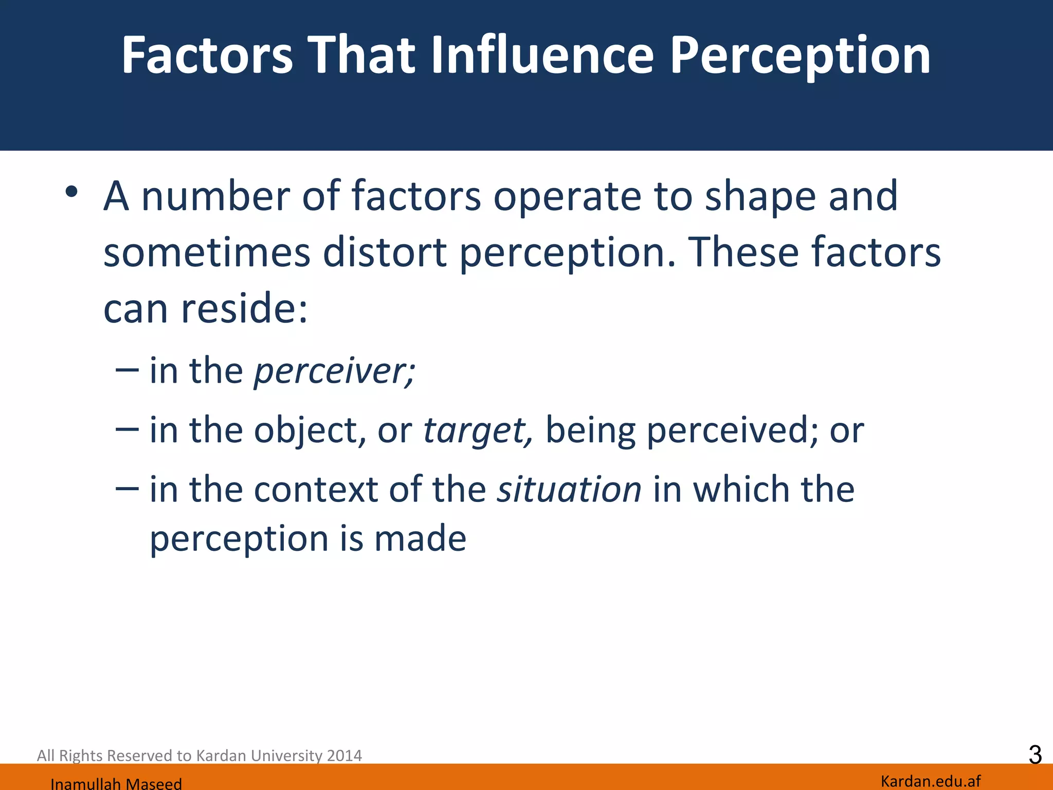 06 07 ob perception - motivation (1) - copy | PPT