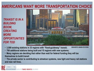 Reconnecting America: Integrating Transportation Systems and the ...