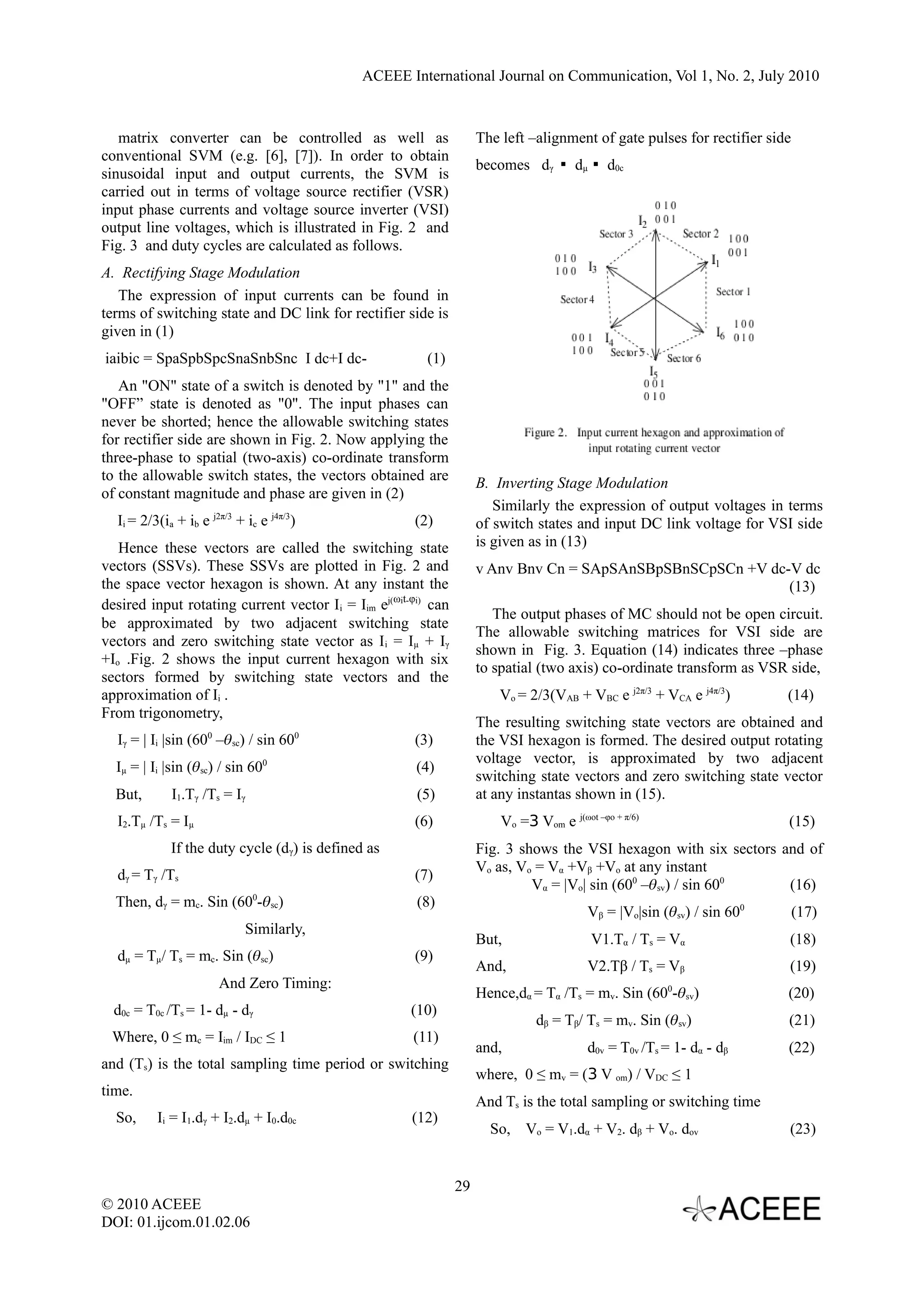 Implementation of SVPWM control on FPGA for three phase MATRIX CONVERTER | PDF