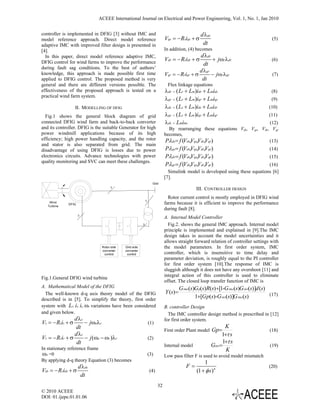 Direct Model Reference Adaptive Internal Model Controller for DFIG Wind Farms | PDF