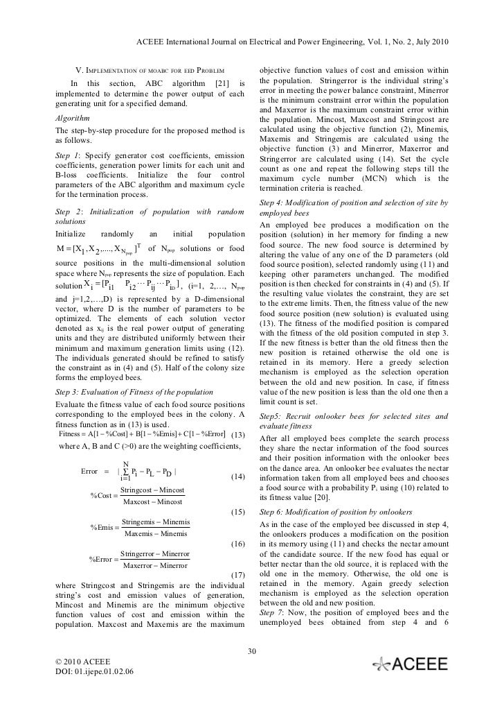 Economic/Emission Load Dispatch Using Artificial Bee Colony Algorithm
