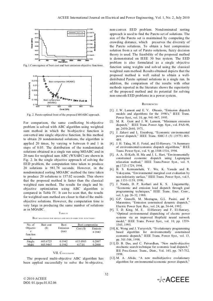 Economicemission Load Dispatch Using Artificial Bee Colony Algorithm