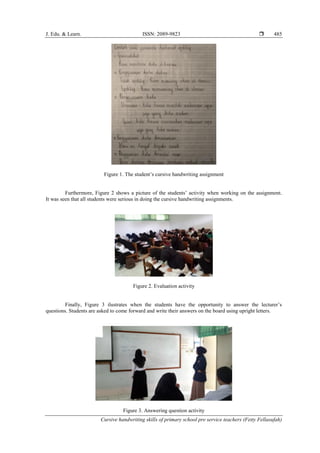 Cursive handwriting skills of primary school pre service teachers | PDF