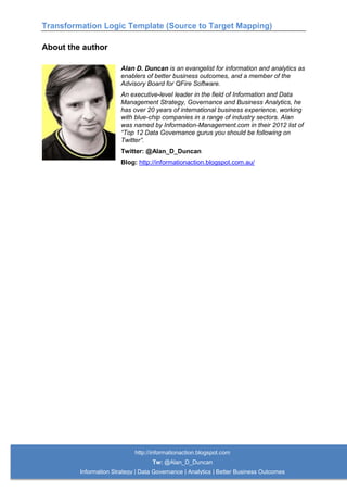 06. Transformation Logic Template (Source to Target) | DOCX