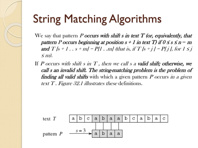 06. string matching | PPT