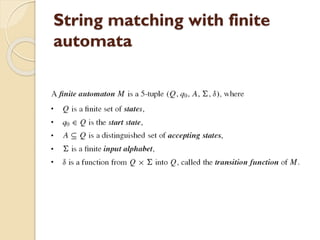 06. string matching | PPT