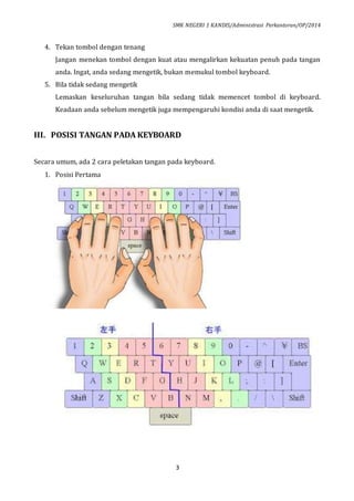06. teknik dasar pengetikan 10 jari | DOCX