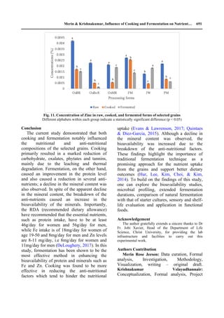 Influence of Cooking and Fermentation on Nutrient and Anti-nutrient ...