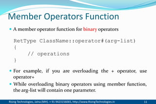 06. operator overloading | PPT