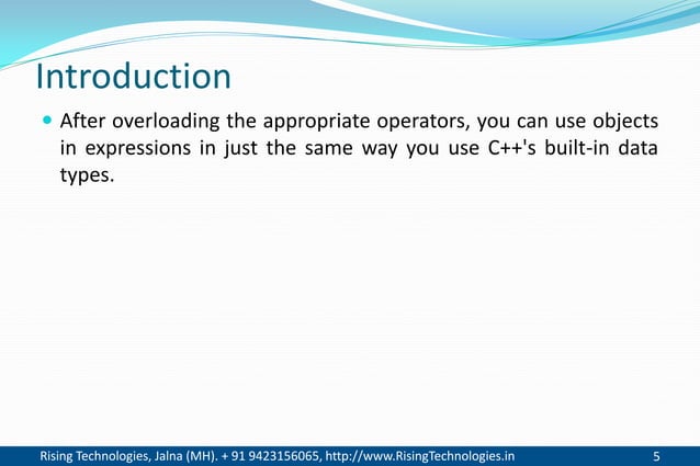 06. operator overloading | PPT