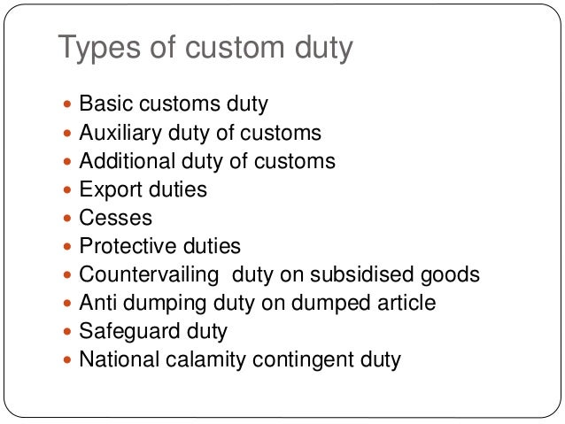 nikhil bhagat indian customs act presentation