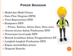 Pemodelan sistem (DFD) | PDF