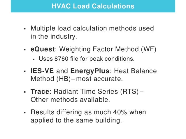 Ies ve load calculation - qleroaqua