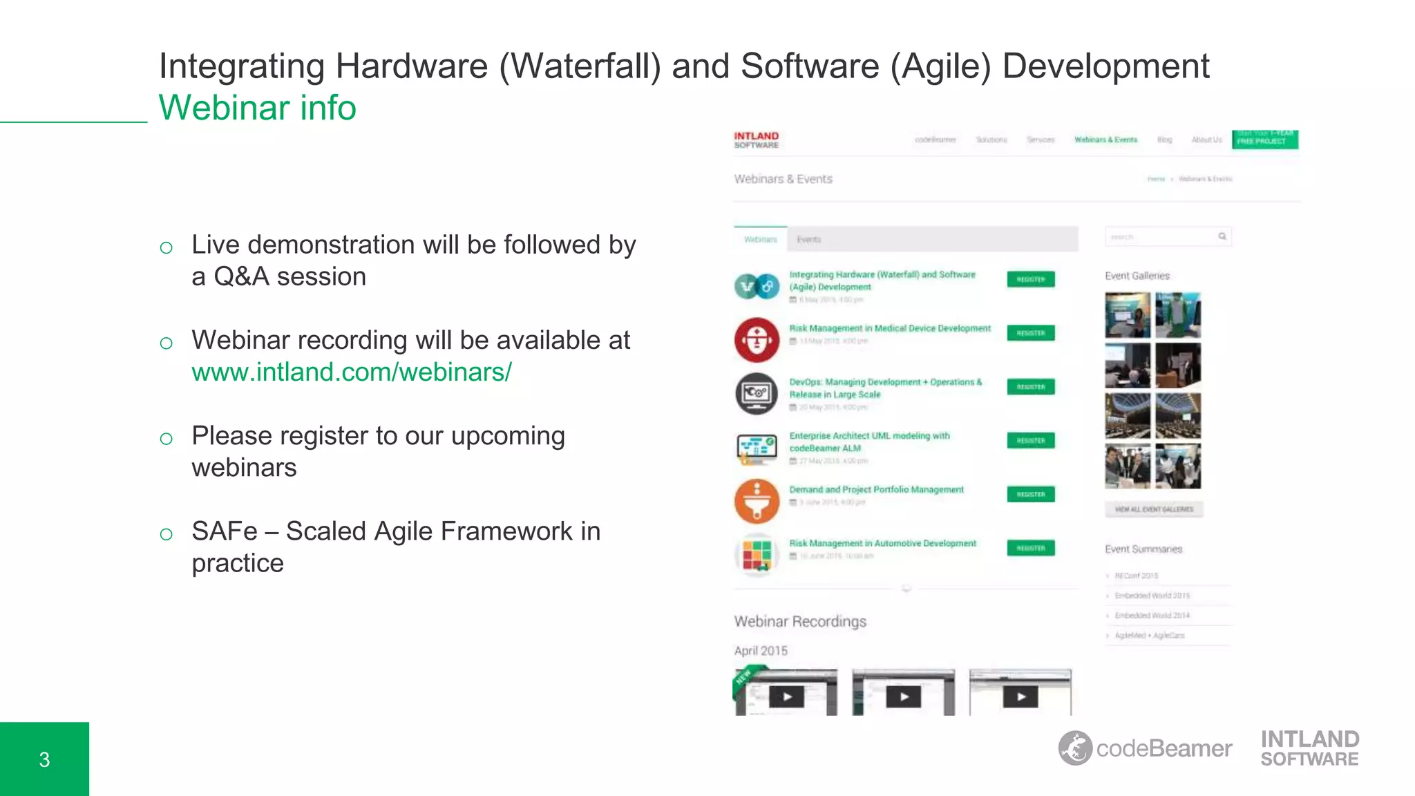 Integrating Hardware (Waterfall) and Software (Agile) Development | PPT ...