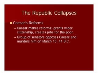 CPWC 06.2 the roman empire | PPT