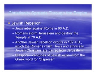 CPWC 06.3 the rise of Christianity | PDF