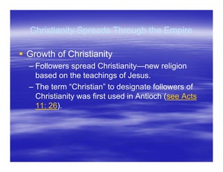 CPWC 06.3 the rise of Christianity | PPT